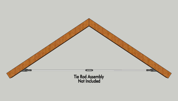 Face-Mounted Rafter Tie Rod Bracket – Timberplates