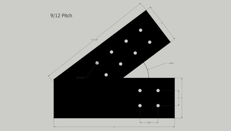 The Sierra Collection of Steel Timber Truss Plates – Timberplates