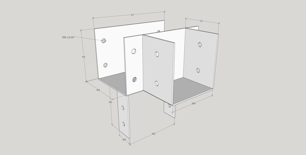 Column Cross Cap – Timberplates
